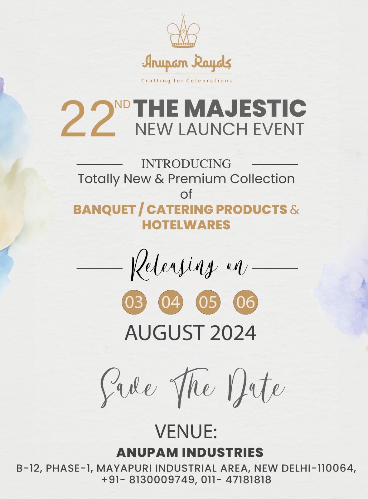 Anupam Royals - Manufacturer Banqueting & Catering Products